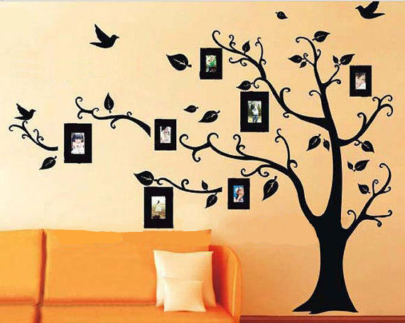 Photo Frame Tree Wall Decor - Wall Decoration Pictures Wall Decoration ...